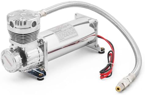 Amazon.com: Heavy Duty Universal 200PSI Air Horn Compressor 3/8NPT Hose ...