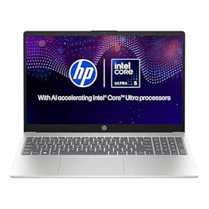 HP 15 AI Laptop, Intel Core Ultra 5 125H, 12 Tops, 8GB DDR5, 512GB SSD (Win11, Office21, Grey, 1 ...