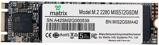 Amazon.in: Buy Matrix 512GB M.2 (2280) Internal Solid State Drive (SSD ...