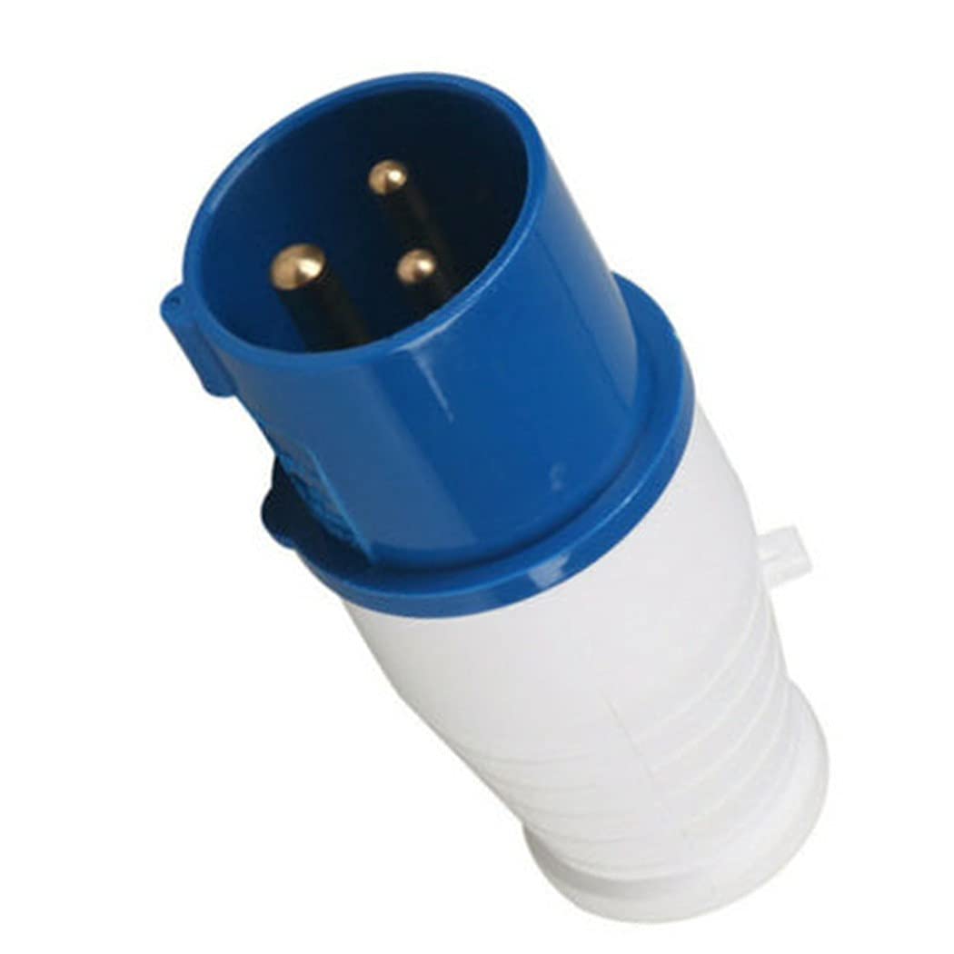 5Pcs 240V 16A 3 Pin Blue Site Industrial/Plugs & Sockets Male/female ...