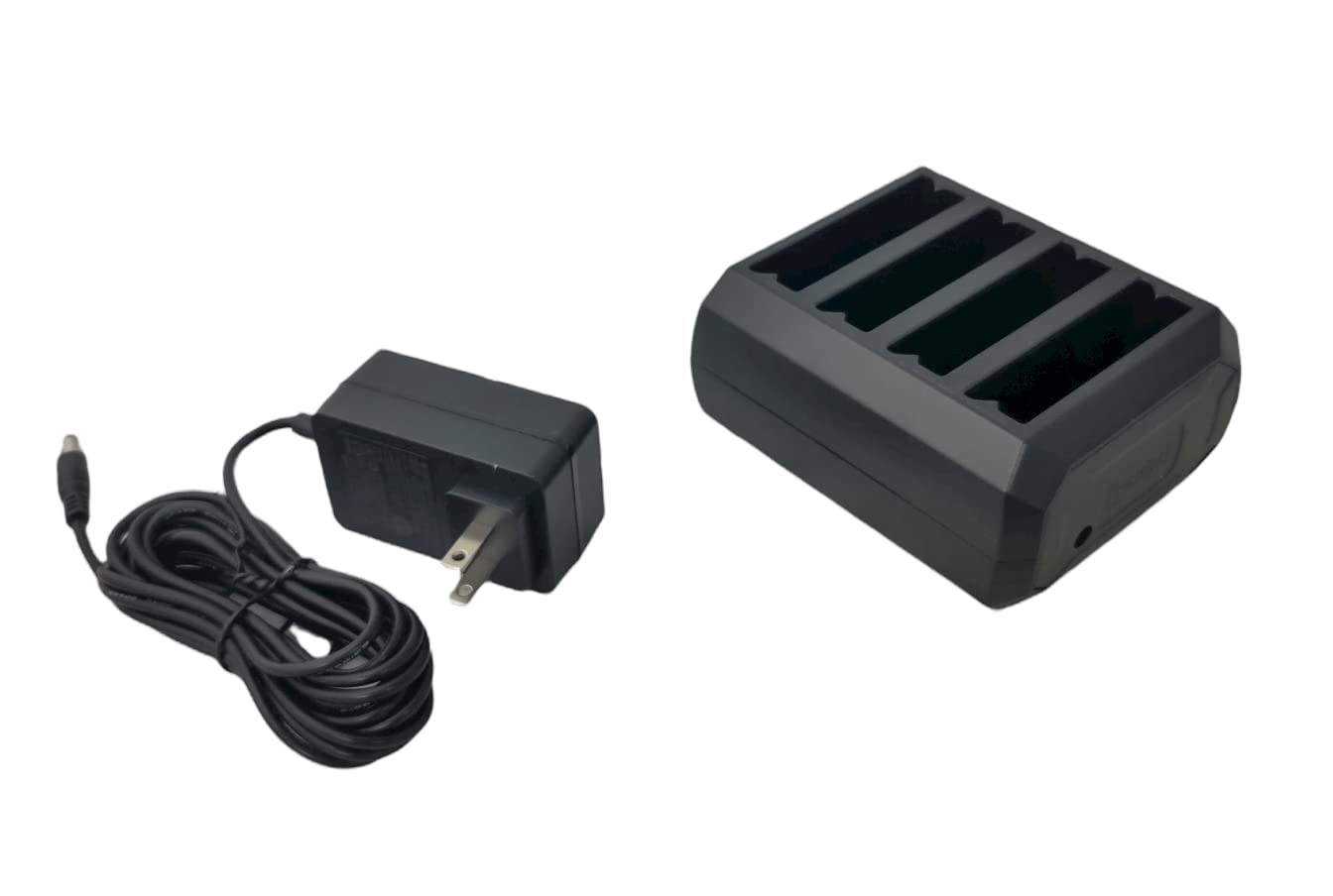 4-Slot Battery Charger Charging Cradle With Power Supply, 43% OFF