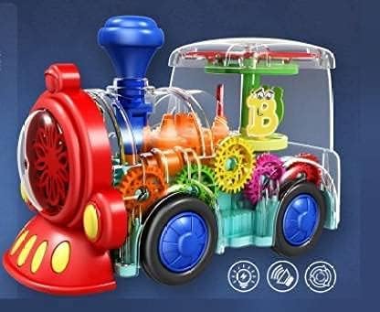 Buy Dherik Tradworld Transparent Train Engine Toy for Kids 360 Degree ...