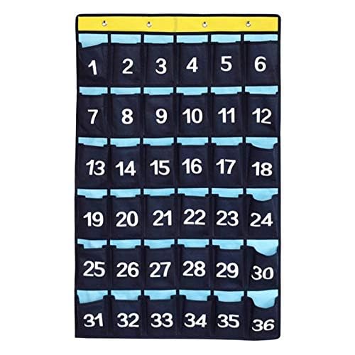 Generic Teaching Tools 36 Pockets Numbered Organizer Classroom Pocket ...