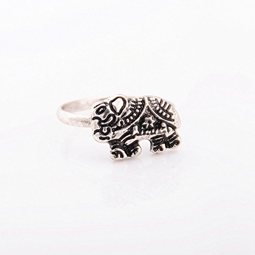 TEQIN Women Vintage Retro Snake Elephant Kylin Finger Joint Knuckle ...