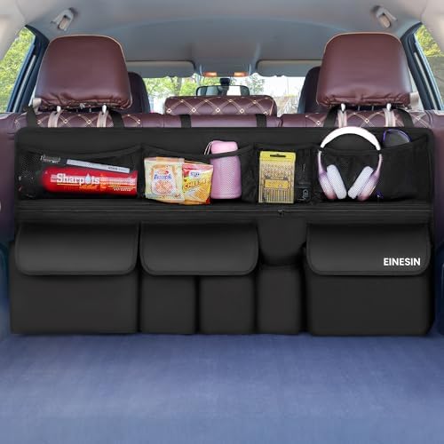 Einesin Car Boot Organiser - Super Capacity Enlarged 9 Pockets, Multi ...