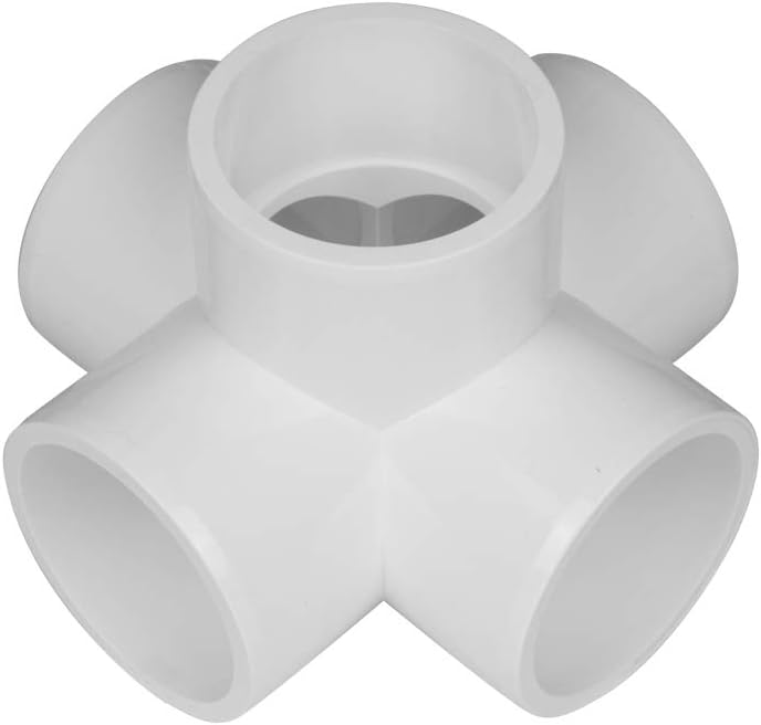 5,1 cm 5 voies Croix Raccord en PVC : Amazon.fr: Bricolage