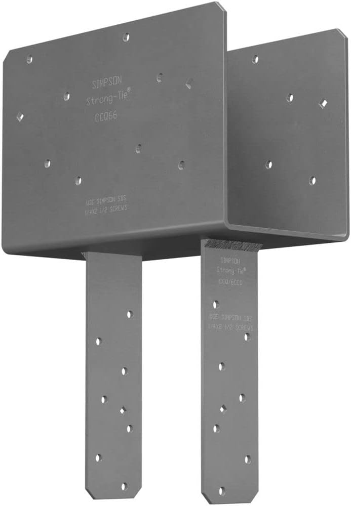 Amazon.com: Simpson Strong-Tie CCQ66SDS2.5 - Column Cap for 6X Beam, 6X ...