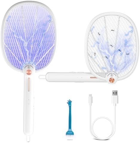 Amazon.com : Electric Fly Swatter Rechargeable - Foldable Hand Held Bug ...