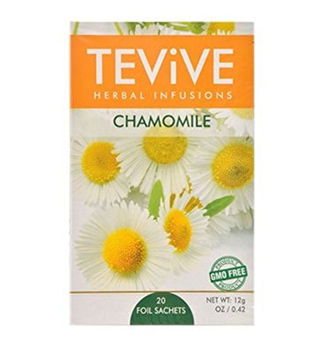 Amazon.com : TEViVE Herbal Infusions Chamomile 20 Tea Bags : Health ...