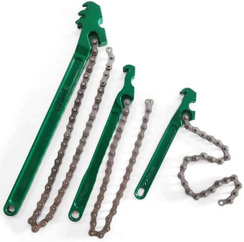 LipLopBest 3 Pcs Heavy Duty Chain Wrench, 9 Inch 12 Inch 16 Inch ...