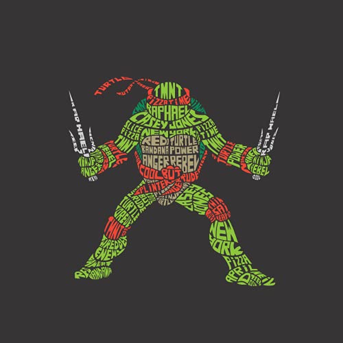 Buy House of MOOL Calligram Ninja Turtle Black Tshirt (Medium) at Amazon.in