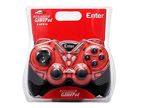 Enter USB GAMEPAD WITH VIBRATION MODEL NO: E-GPV10 - : Amazon.in: Video ...