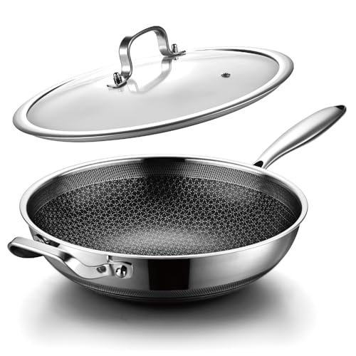 Snapklik.com : DOTCLAD Wok pan,Hybrid 12 Inch Wok