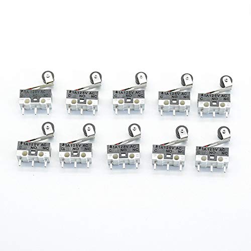 10pcs Micro Limit Switch Push Button Switch 1A 125V AC Mouse Switch ...