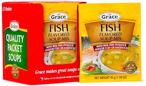 Amazon.com: Grace Fish Flavored Soup Mix 1.59oz - Pack of 3 - Authentic ...