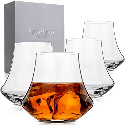 Amazon.com | Chateau La Derive Whiskey Glasses Set of 2 With Whiskey ...