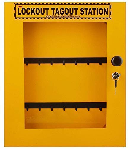 Asian Lototo Key & Padlock Cabinet Station Lock Out Tag Out Box Yellow ...