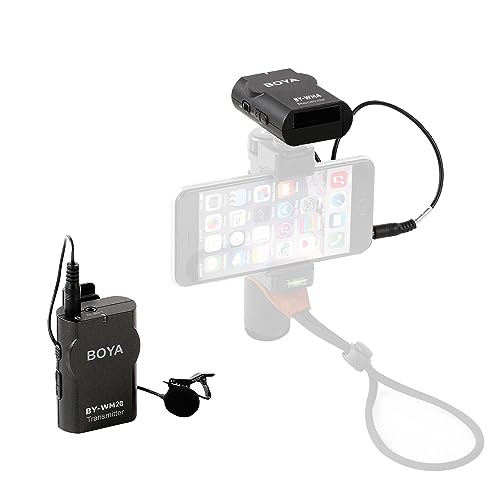 BOYA WM2G Lavalier Wireless Microphone with GoPro Cable Adapter for ...