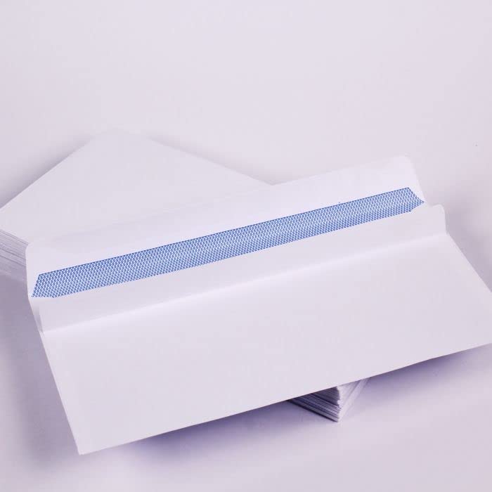 JKG® 50 x DL White ENVELOPES - Small Self Seal Wallet Envelopes PR ...