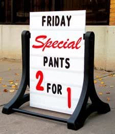 Amazon.com: Replacement Letter Tracks for Sidewalk Sign (SI100 ...