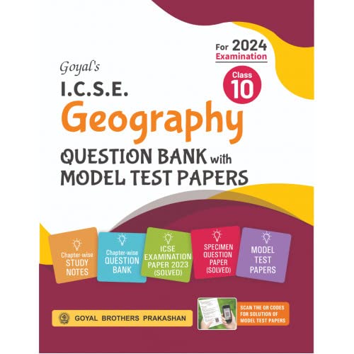 Goyal's ICSE Specimen Geography Question Bank with Model Test Papers ...