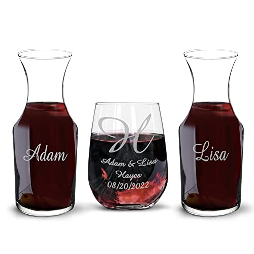 Amazon.com: Wine Ceremony Glass & Carafe Set : Home & Kitchen