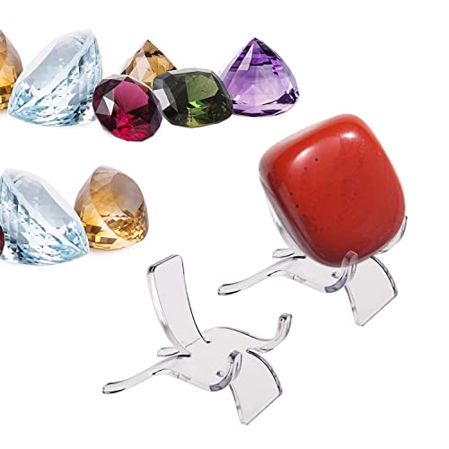GVSAVY 25pcs gemstone display stand, clear acrylic display stand ...