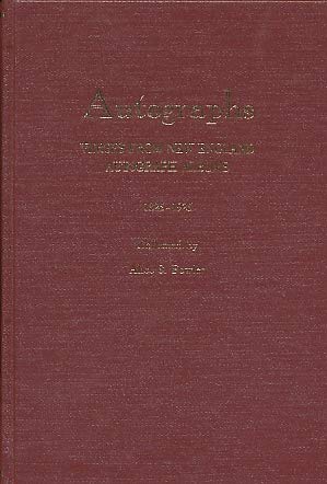 AUTOGRAPHS - VERSES FROM NEW ENGLAND AUTOGRAPH ALBUMS 1825-1925: Fowler ...