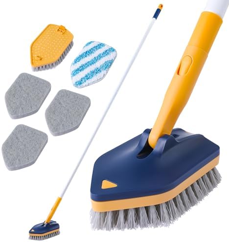 Amazon.com: Moku Home Shower Scrubber 3 in 1 Extendable Long Handle 58 ...