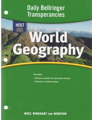 Holt World Geography Daily Bellringer Transparencies: Various ...