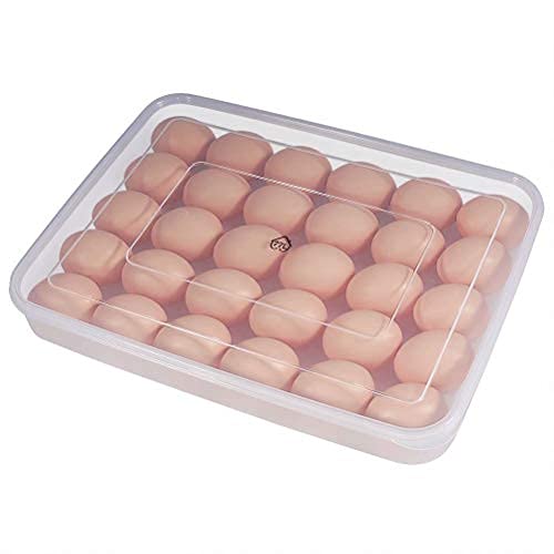 IKTU 30 Eggs Dispenser Holder Storage Container Box Large 2.5 Dozen ...