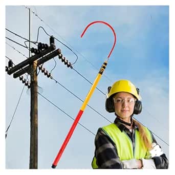 Amazon.com: High Voltage Insulated Rescue Hook, 2m 3m Long Fiberglass ...