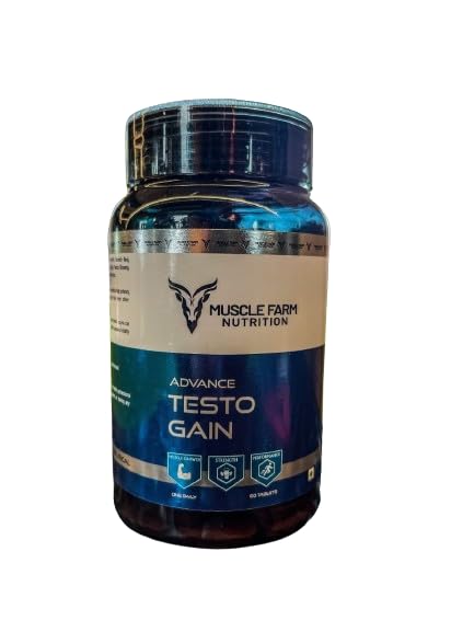 MUSCLE FARM NUTRITION Advance Testo Gain 60 Tablets | Boost Muscle ...