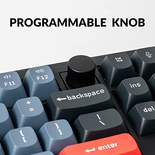 Keychron V3 Wired Custom Mechanical Keyboard Knob Version, TKL QMK /VIA ...