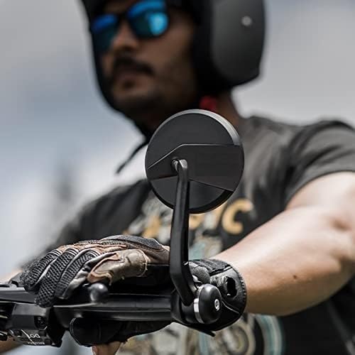 ASH Bar End Rear View Mirror for Bikes Meteor Hunter 350 Interceptor ...
