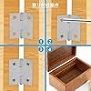 Amazon.co.jp: MINBOOT 蝶番 ステンレス 4穴 28MM*25MM 12個セット （ネジ付き48枚） 家具補修 丁番 ヒンジ 金具 ミニ 窓、扉、ワードローブ、木箱用 ...