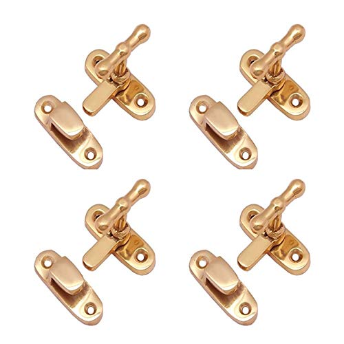 Adonai Hardware T-Handle Brass Window Fastener (Supplied as 4 Pieces ...
