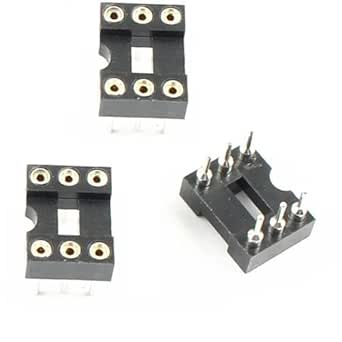 10 Pcs 6 PIN Round DIP IC Sockets Adaptor Narrow NEW: Amazon.com ...