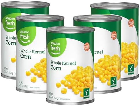 Amazon.com: Amazon Fresh, Canned Whole Kernel Corn, 15.25 Oz (Pack of 5)