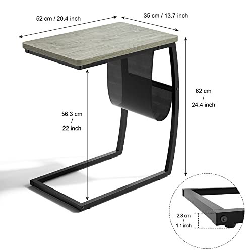 Snapklik.com : SRIWATANA Side End Tables Living Room, Vintage C-Shaped ...