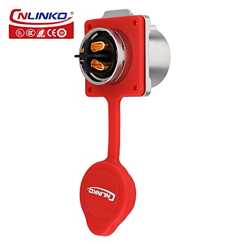 CNLINKO LP-24 4 Pin Waterproof Connector 25A 500V AC Quick Plug ...