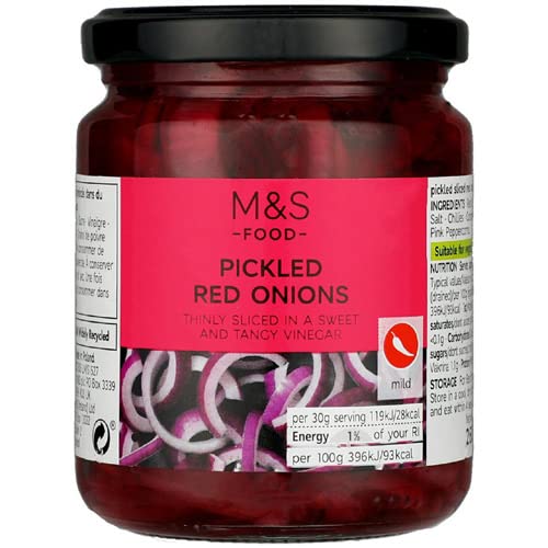 Amazon.com : Marks and Spencer Pickled Red Onions 170g : Grocery ...