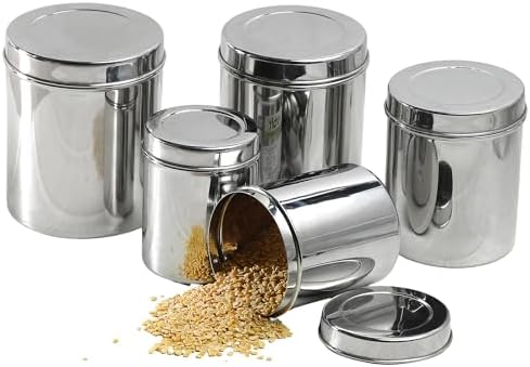 Buy Sumeet Stainless Steel Vertical CanistersUbha DabbaStorage ...