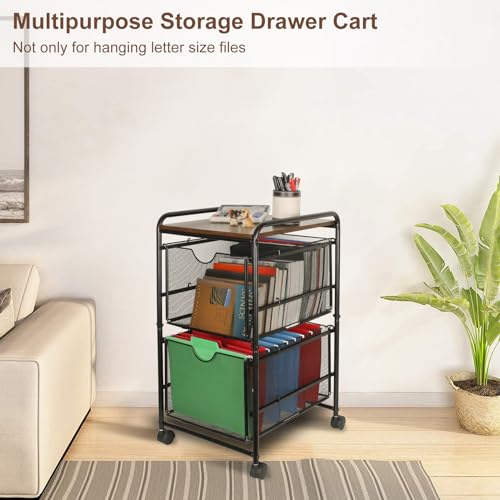 Snapklik.com : EasyPAG Mesh File Storage Drawer Carts