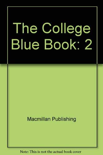 Amazon | The College Blue Book | Macmillan Publishing | College ...