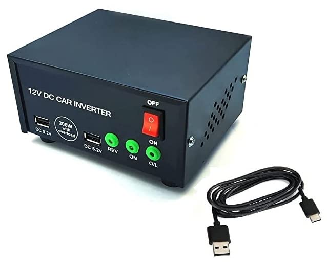 ESPtronics 12v Dc to Ac Inverter Dc to Ac Dual USB Converter 12v Mini ...