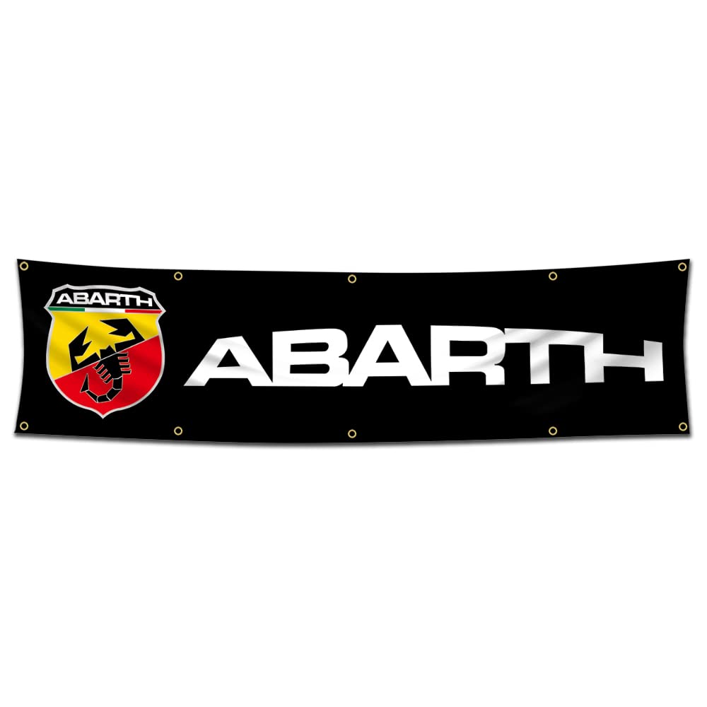 Abarth-Flagge, Banner, 6 x 2,4 m, Autorennen, Motorradflaggen für ...