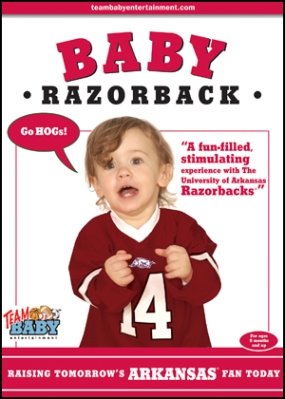 Amazon.com: Baby Arkansas Razorback DVD: Raising Tomorrow's Arkansas ...