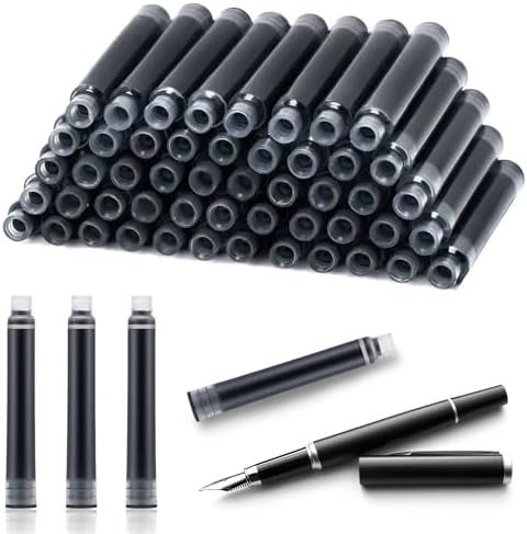 30 pcs Pen Ink Cartridges Pen Ink Refills 3.4 mm Bore Diameter, Refill ...