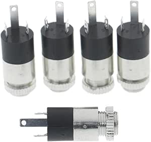 Amazon.com: passapn PJ392 Stereo Female Socket 3.5 Jack Audio Headphone ...